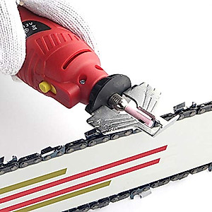 OIIKI 8 Pack Burr Grinding Stone File, Chainsaw Sharpener 7/32Inch 5.5mm (Pink)