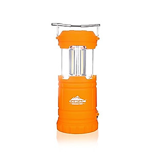 Cascade Mountain Tech Pop-Up LED Camping Flashlight Lantern - 2 Pack,Orange