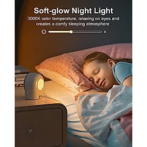 Medcursor White Noise Machine- Sleep Sound Machine with Adjustable Night Light, 29 Soothing Sounds for Sleeping, Memory Function, Compact Sleep Timer Therapy for Adult & Baby, No AC Adapter (White)