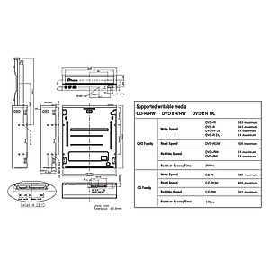PlexWriter Plextor PX-891SAF 24X SATA DVD/RW Dual Layer Burner Drive Writer - Black (Bulk)