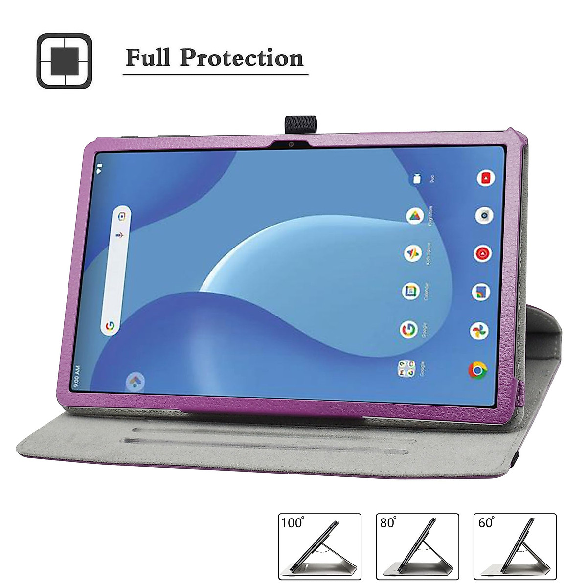 Bige for Onn 11 Tablet Pro 2023 Rotating Case,360 Degree Rotary Stand with Cute Pattern Cover for Onn 11 inch Tablet Pro 2023(2023 Model:100110027) Tablets,Purple