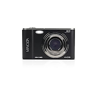 Minolta MND20 44 MP / 2.7K Ultra HD Digital Camera (Black)