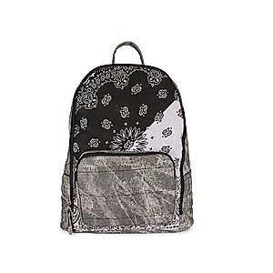 Bari Lynn Bandana Black/Grey Backpack