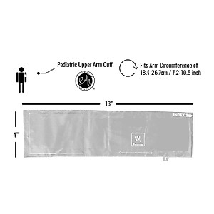 EMI Pediatric Aneroid Sphygmomanometer Manual Blood Pressure Monitor with Child Sized Cuff (Fits arms Size: 18.4 cm to 26.7 cm) and Carrying Case EBC-215
