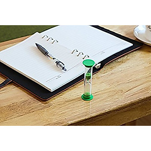 Shindel 12PCS Sand Timers, 2 Minutes Sand Clock Timer Plastic Hourglass Timer for Classroom, Brushing Children's Teeth