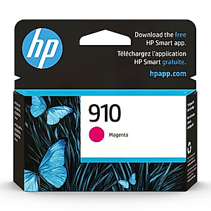 HP 910 Magenta Ink Cartridge | Works with HP OfficeJet 8010, 8020 Series, HP OfficeJet Pro 8020, 8030 Series | Eligible for Instant Ink | 3YL59AN