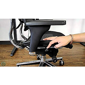 Eurotech Seating Ergohuman Mid Back Mesh Swivel Chair, Black