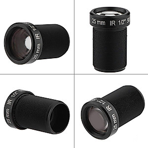 25mm CCTV Camera Lens Super Clear 5 Million Pixels 1/2'' Security Camera Lens for XiaoMi, for Firefly, for SJCAM and Other IP Cameras Default