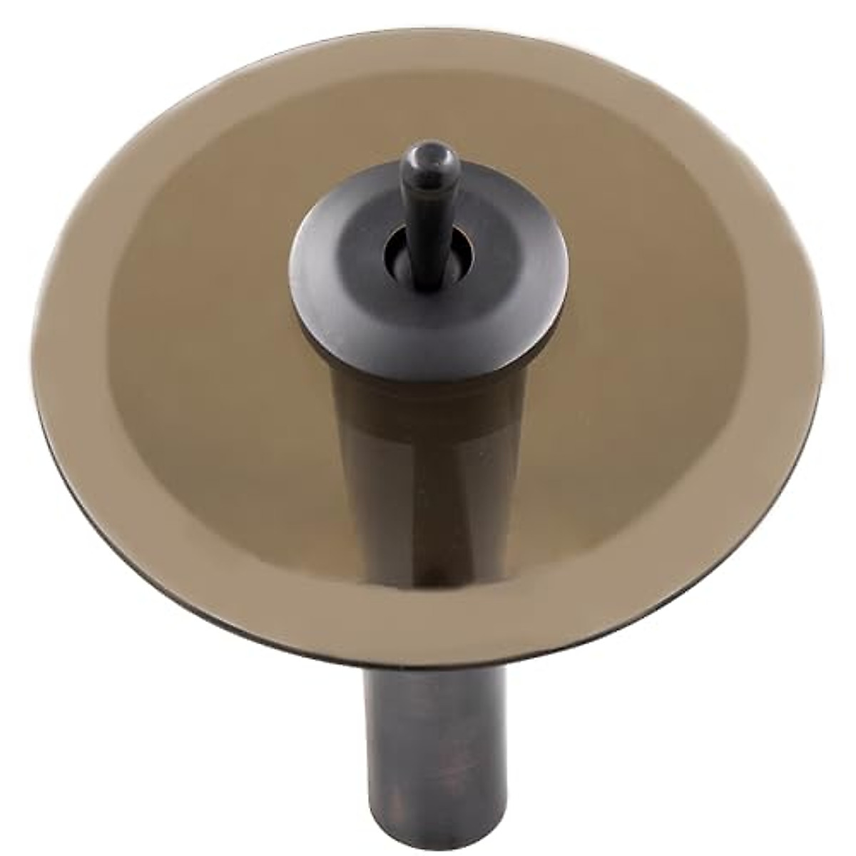 Novatto GF-001ORB-T Falls Single Lever Waterfall Vessel Faucet, Oil Rubbed Bronze/Tea Glass