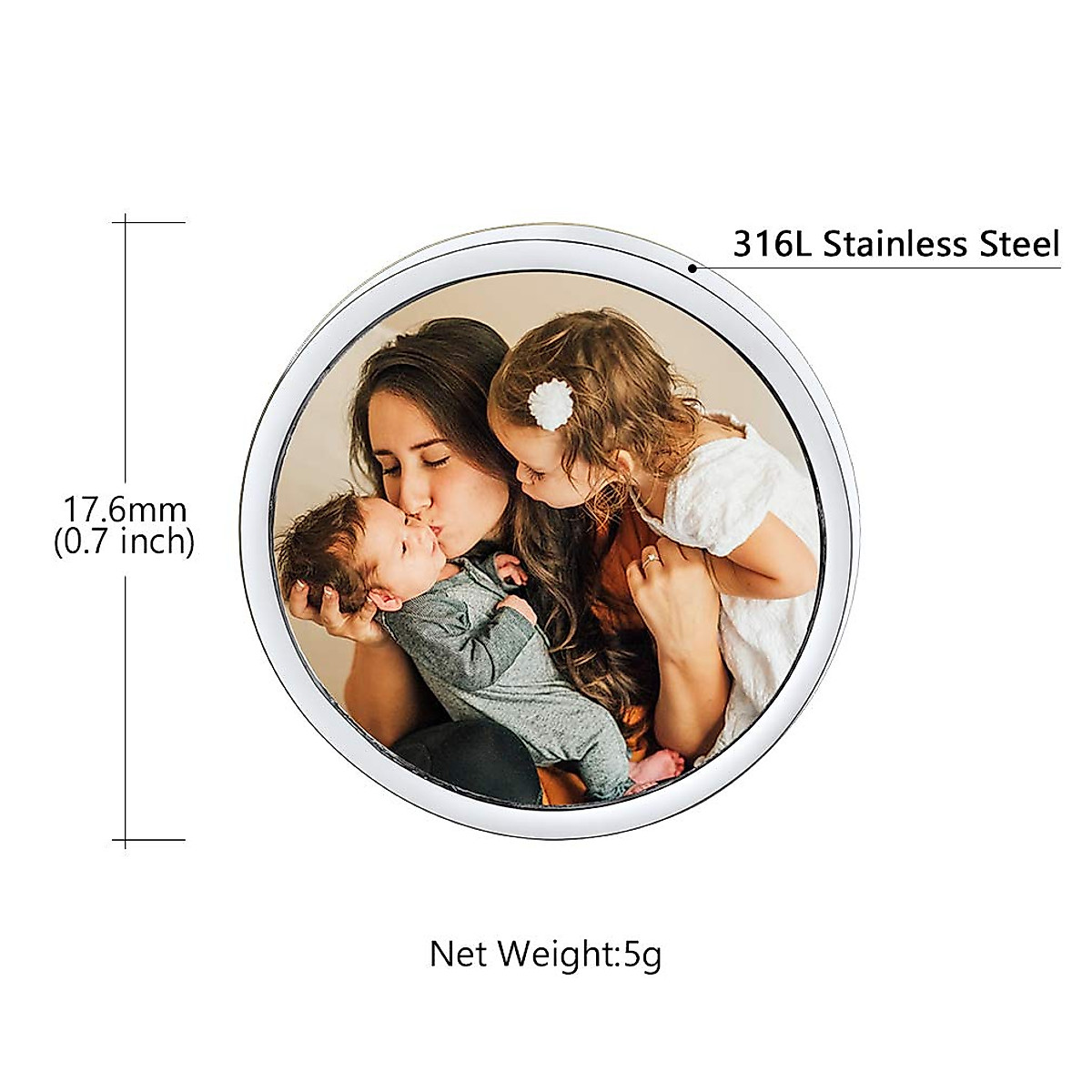 Custom4U Picture Cufflinks for Men Custom Cuff links with Photo Father of the Bride Cufflinks Memorial Gift for Groom Wedding