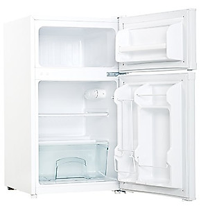 Danby Designer DCR031B1WDD 3.1 Cu.Ft. Compact Refrigerator with Freezer, E-Star Rated Mini Fridge for Bedroom, Living Room, Kitchen, or Office, White