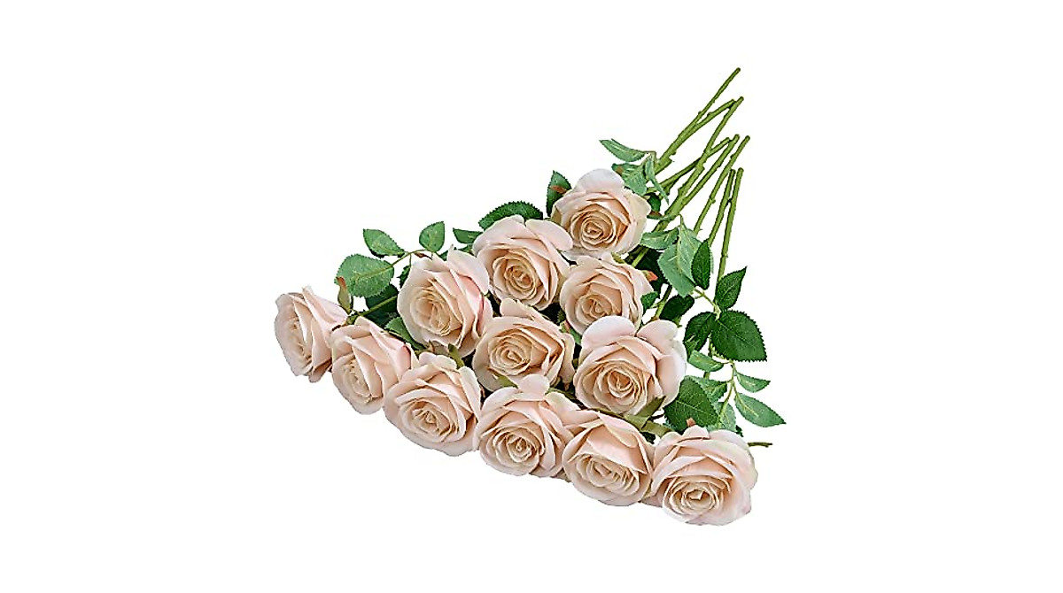 Helera Blush Pink Artificial Roses - Wedding & Home Decor