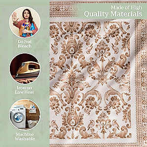 Maison d' Hermine Napkin 100% Cotton 20 Inch x 20 Inch Set of 4 Dinner Napkins, Decorative Washable Cloth Napkin for Gifts, Dining, Buffet Parties & Camping, Allure -Thanksgiving/Christmas