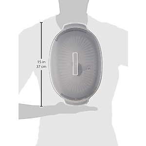 Whirlpool W10660052 Universal Microwave Steamer, 13 3/4" x 8 1/2" x 5 1/4", Black