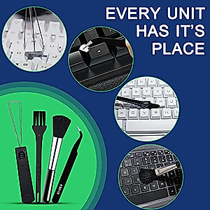 Keyboard Cleaning Kit, Laptop Computer Cleaning Kit, Computer Cleaning & Repair, Keyboard Cleaner, PC Cleaning Kit Applied Macbook Laptop, Keycap Puller, Anti-Static Brush,Computer Cleaning Brush