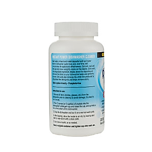 Instant Power Dishwasher Cleaner, Descales and Removes Odors
