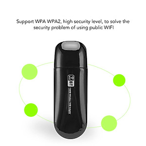 Zyyini Wireless USB WiFi Adapter, 1200Mbps Wireless Network Card for Desktop Computer, Portable Dual Band Bluetooth Receiver 2.4GHz 5GHz