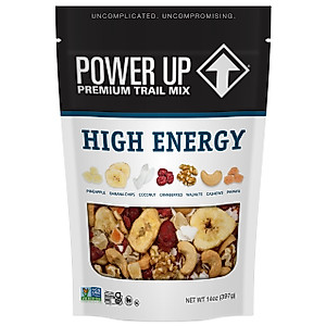 Power Up Premium Trail Mix - High Energy Trail Mix 14oz, Gluten Free, Vegan, Non-GMO