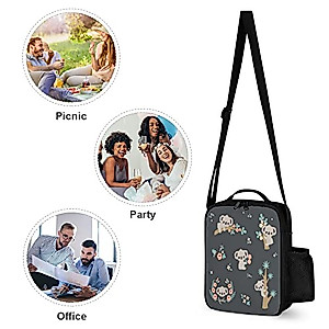 Dujiea Cute Koala Kids Backpack Set 3 Piece Student Back To School Book Bag with Shouder Bag Pencil Case for Boys Girls 1-6th Grade