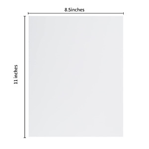 30 sheets Cardstock Paper 8 1/2 x 11 Inches for Crafts and Invitations (White)
