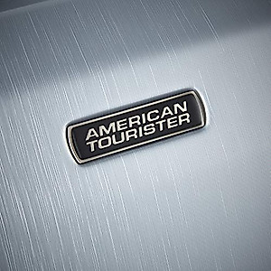 American Tourister Moonlight Hardside Expandable Luggage with Spinner Wheels, Silver, Carry-On 21-Inch