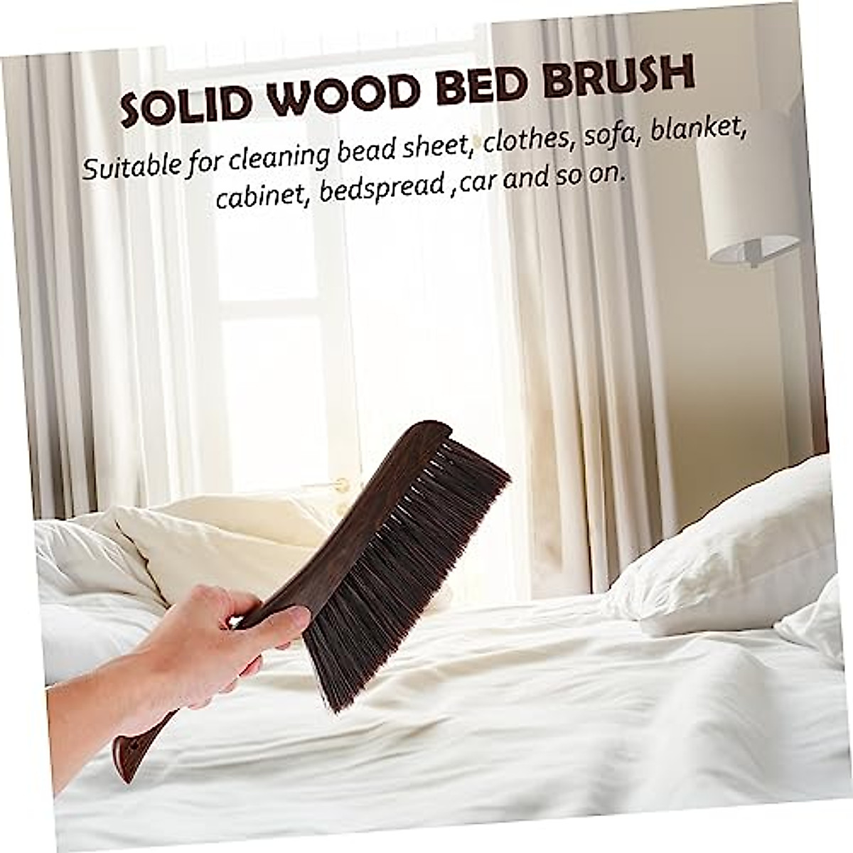 BUTIFULSIC 1pc Sweeping Brush Clothes Brush Mini Duster Bed Broom Small Hand Broom Carpet Broom Mini Sweep Cleaner Floor Cleaning Broom Carpet Cleaner Brush Cleaning Brush Coffee