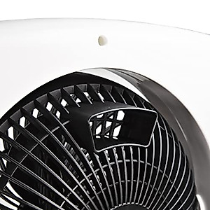 Comfort Zone CZ111WT 10" 3-Speed Adjustable Tilt Fashion Sleek Table Fan with Carry Handle, White