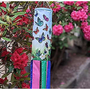 Madrona Brands Butterfly Windsock | Durable Outdoor Hanging Decoration | Yard, Garden, Patio, Lawn and More | 60 Inch