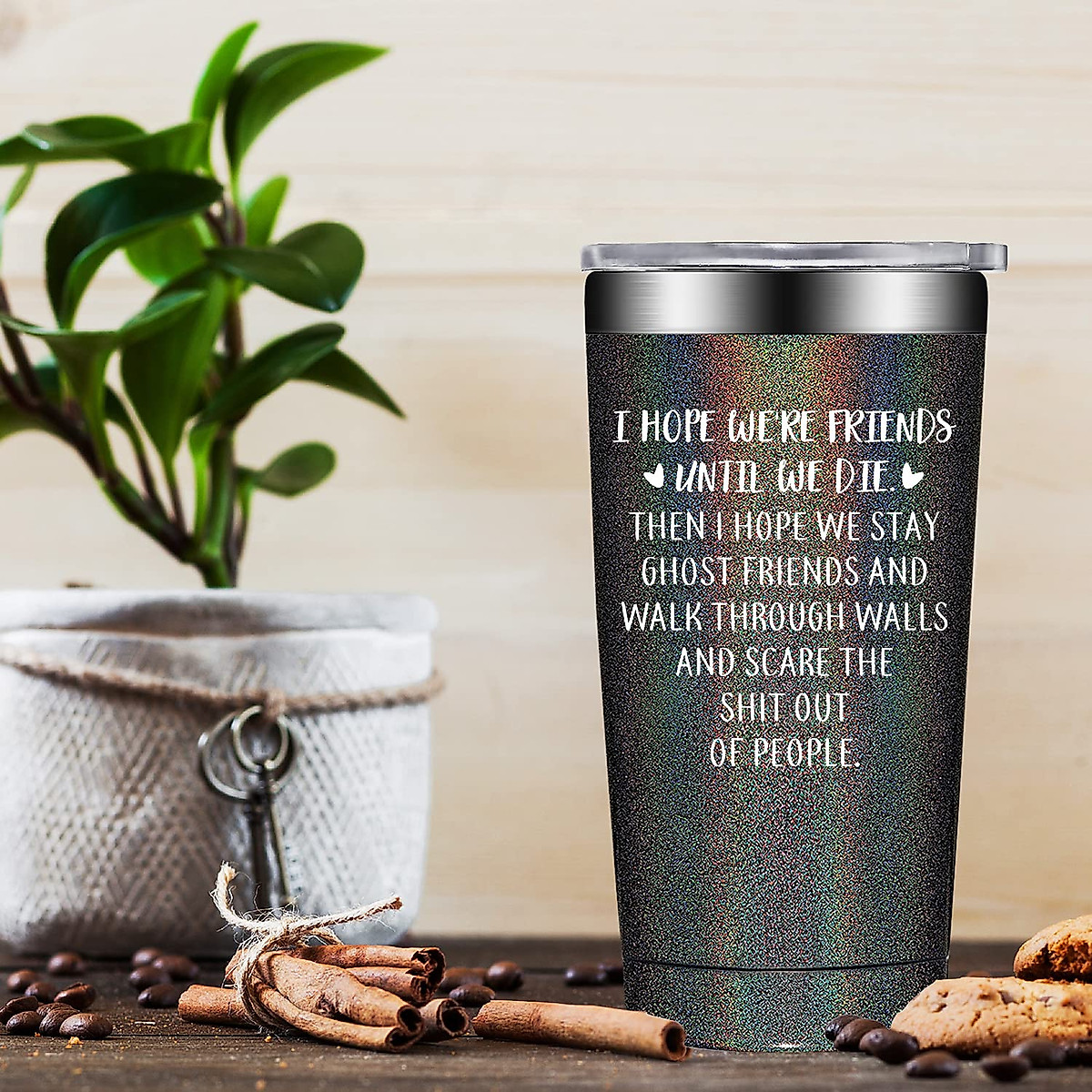 Fufendio Best Friend Birthday Gifts for Women - Friendship Gifts - Vacuum Insulated Tumbler Cup