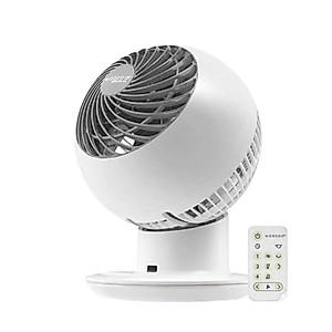IRIS Woozoo Globe Multi-Directional 5-Speed Oscillating Fan [2024 Model], Small, White