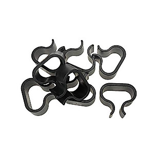 Geesatis 8 Pcs Outdoor Patio Wicker Furniture Clips Plastic Sofa Wicker Furniture Clips Clamps Connectors Fastener Clips, Length: 69 mm/2.7inch