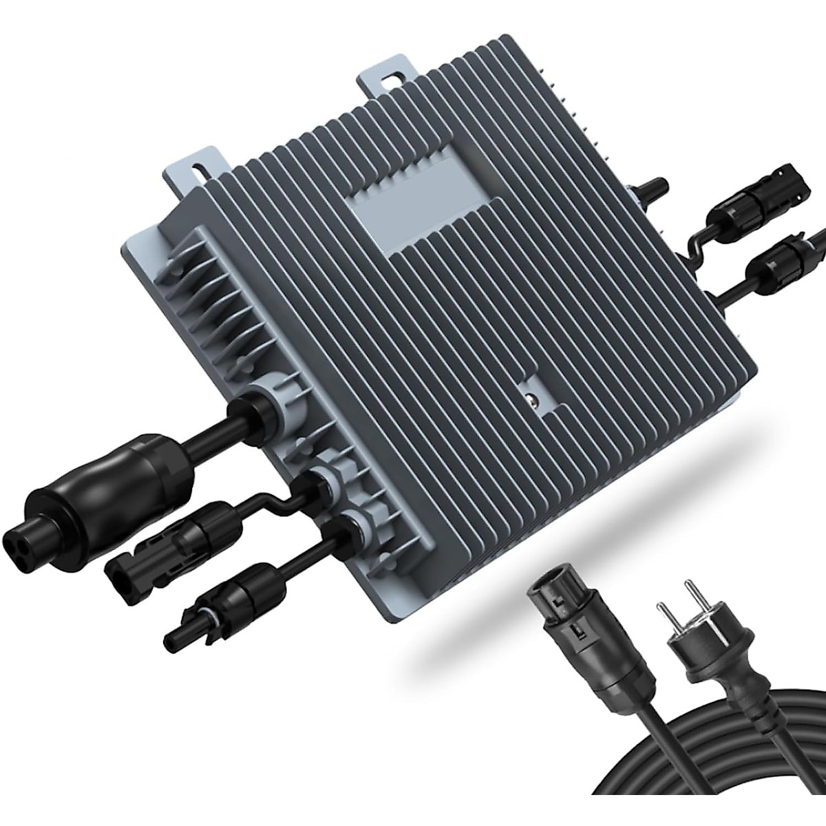 800W Micro Inverter, MPPT Grid Tie Solar Inverter with WiFi & App, DC to AC 240V 208V Micro Inverter, IP67 Waterproof Micro Inverters for 2 Solar Panels (US Plug)
