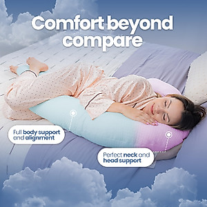 Contour Swan Original Body Pillow | Cozy, Huggable Pillow for Back, Hip, Knee, and Leg Relief | Total Comfort and Support for Side Sleepers | As Seen on TV