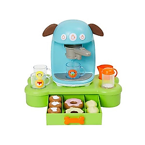 Skip Hop Kids Kitchen Play Set, Zoo Bark-ista Café with Lights & Sounds, 20pc Set
