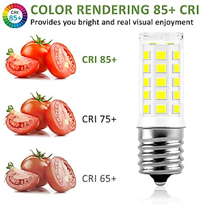 ROOAUG 5304517886 Kei D28A Refrigerator Light Bulb Replacement,E17 led Bulb,Freezer Light Bulb 3W AC100-130V 6000K Daylight White, 3PACKS