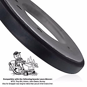 7600135YP 04743700 7053103 09475300 Friction Wheel & Brake Liner Compatible with Ariens MTD Lawn Mower and snowblowers,Replacement 7057423, 00300300, 00170800,1720859,AM122115 (OD 6" ID 5-1/8")
