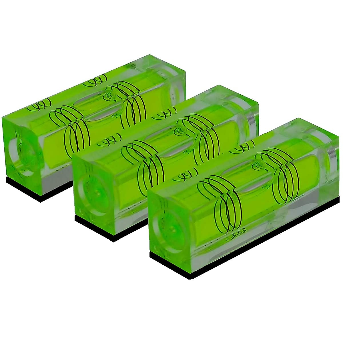 Small Bubble Level Tool Mini bubbles rectangle Three Line Horizontal Pearl 522015MM Magnetic/non Dual-use High Precision For Motorhome, Camping, Trailer, Construction, Photo frame, CNC machine