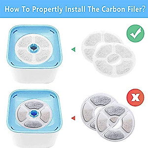 Cat water fountain filters replacement Premium Cotton Activated Carbon And Resin Ion Particles Replacement Pet Water dispenser filter for Cat&Dog Pet Water Fountain Filter Keep Water Fresh (10)