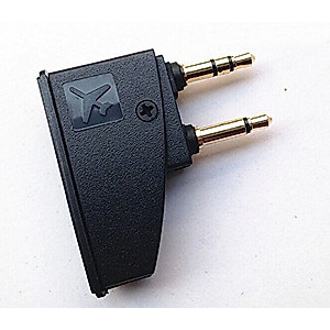 SYMWELL Generic Airline Airplane Flight Headphone Adapter Aviation Plugs to 3.5mm Jack for Bose QuietComfort15 QuietComfort20 QuietComfort3 QC15 QC20 QC3 Headphones