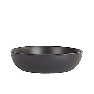 10 Strawberry Street Wazee Matte 9"/48oz Serving Bowl, Set of 2, Black