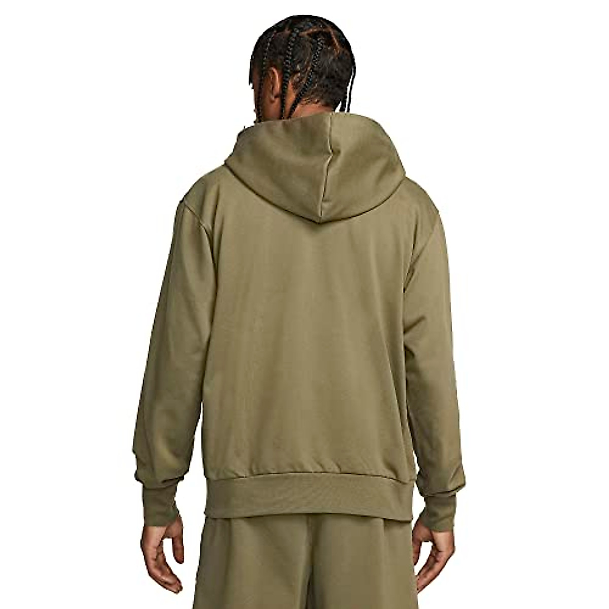 Nike Dri-FIT Standard Issue Men's Unisex Pullover Basketball Hoodie (as1, alpha, m, regular, regular, Medium Olive/Pale Ivory)