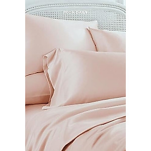 Peca Daily Real Silk Pillowcases 3-Pack - Mulberry Silk Pillow Case, Scrunchie & Eye Mask for Hair & Skin; Silk Pillow Cases Standard Size 100% Silk Pillowcases for Curly Hair-Skin Set