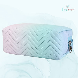 Zipper Travel Cosmetic Bag - Gradient Blue BELLELE (Blue)
