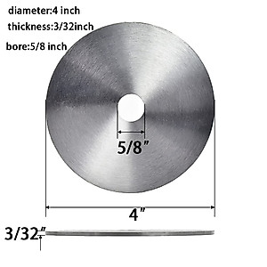 Pair of Blade Stabilizers/Saw Blade Dampener/ Saw Blade Stiffener 4" Diameter x 5/8 Bore for Saw Blade from 8in-12in