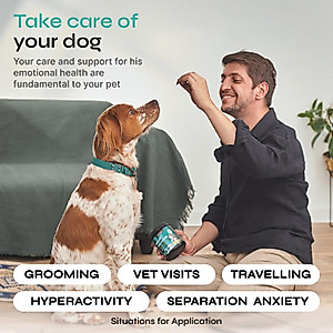 Calming Chews for Dogs - Hemp Calming Chews for Dog Anxiety Relief - Dog Calming Treats for Anxiety Relief - Calming Treats for Dogs Anxiety Relief, Stress, Separation, Storms with Hemp Seed Oil