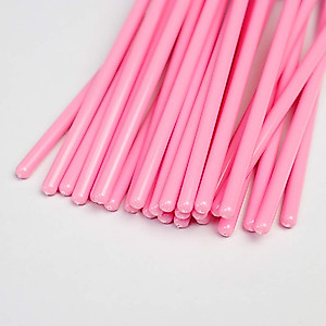 Eyelash Spoolie Brushes 100PCS Mascara Wands Eyebrow Brush Cleaner Applicator Makeup-Tools false Eyelashes Extension (Pink-100 Count)