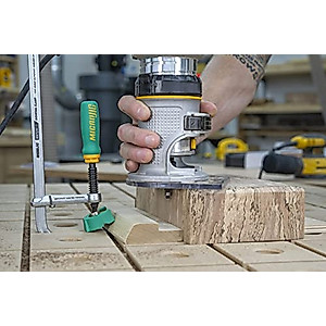 MICROJIG Matchfit DVC-850AP 2-In1, Track And In-Line Dovetail Clamp, Green