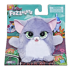 FurReal Fuzzalots Kitty Color-Change Interactive Feeding Toy, Lights and Sounds, Ages 4 and up
