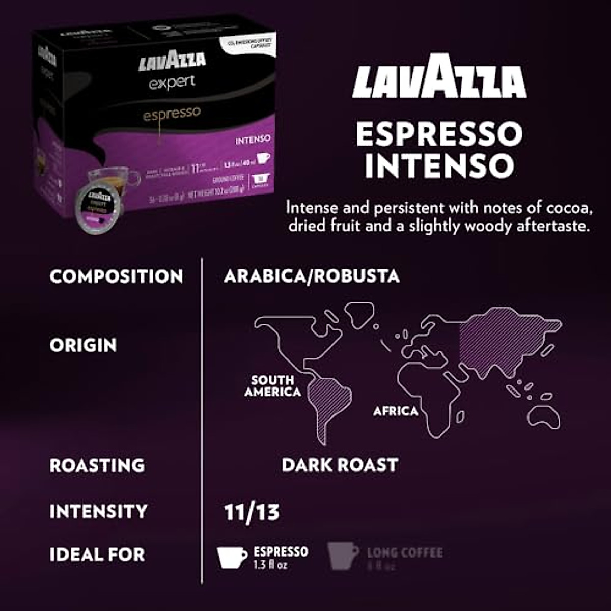 Lavazza Expert Variety Pack, Blended and Roasted in Italy, Light through Dark Roast, Full -Bodied, Sweet, Aromatic, Intense, Peristent blends, (36 Count) - Value Pack