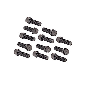 Mr. Gasket Header Bolts,3/8-16X1, Black